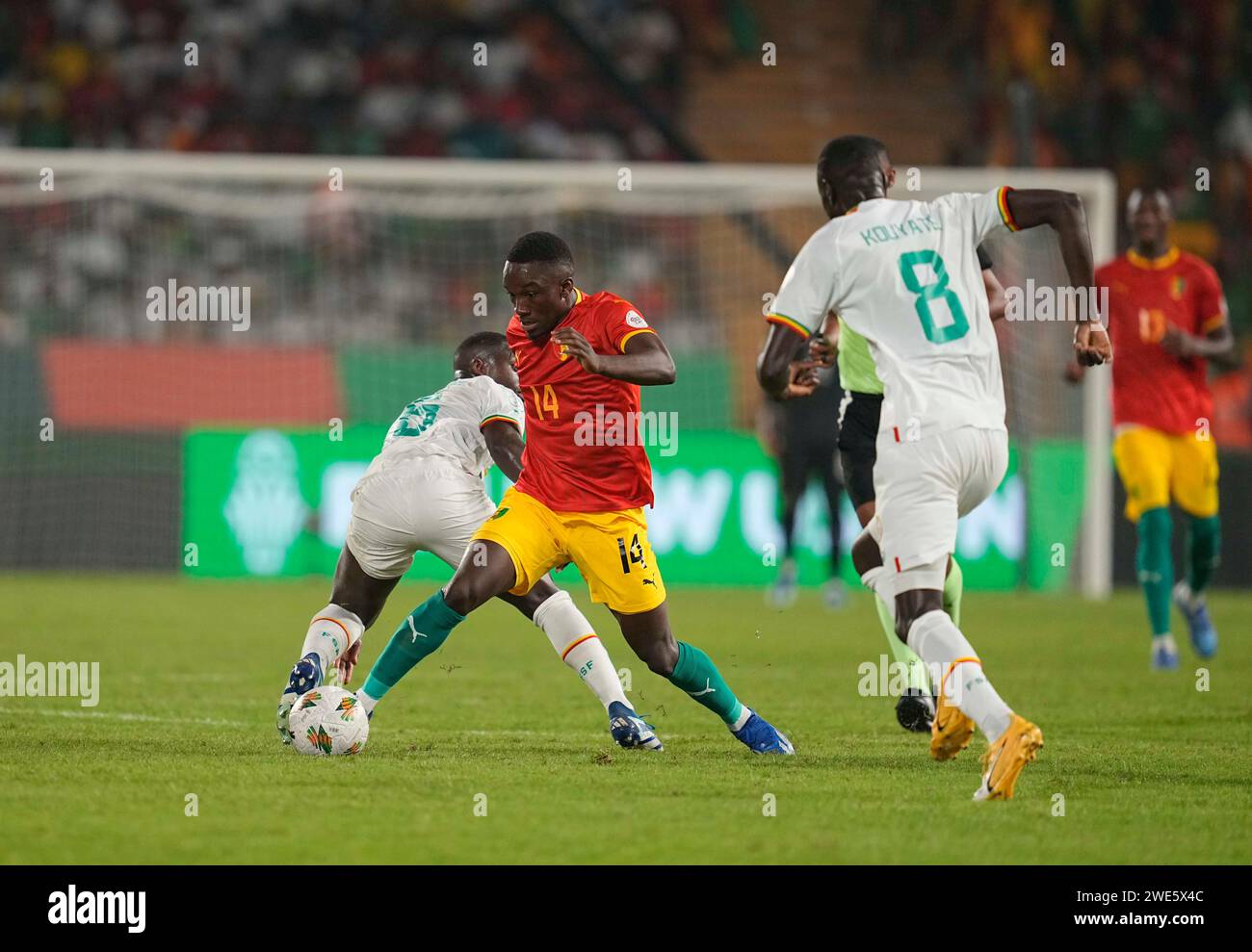 January 23 2024: Karim Cisse (Guinea) // during a African Cup of ...