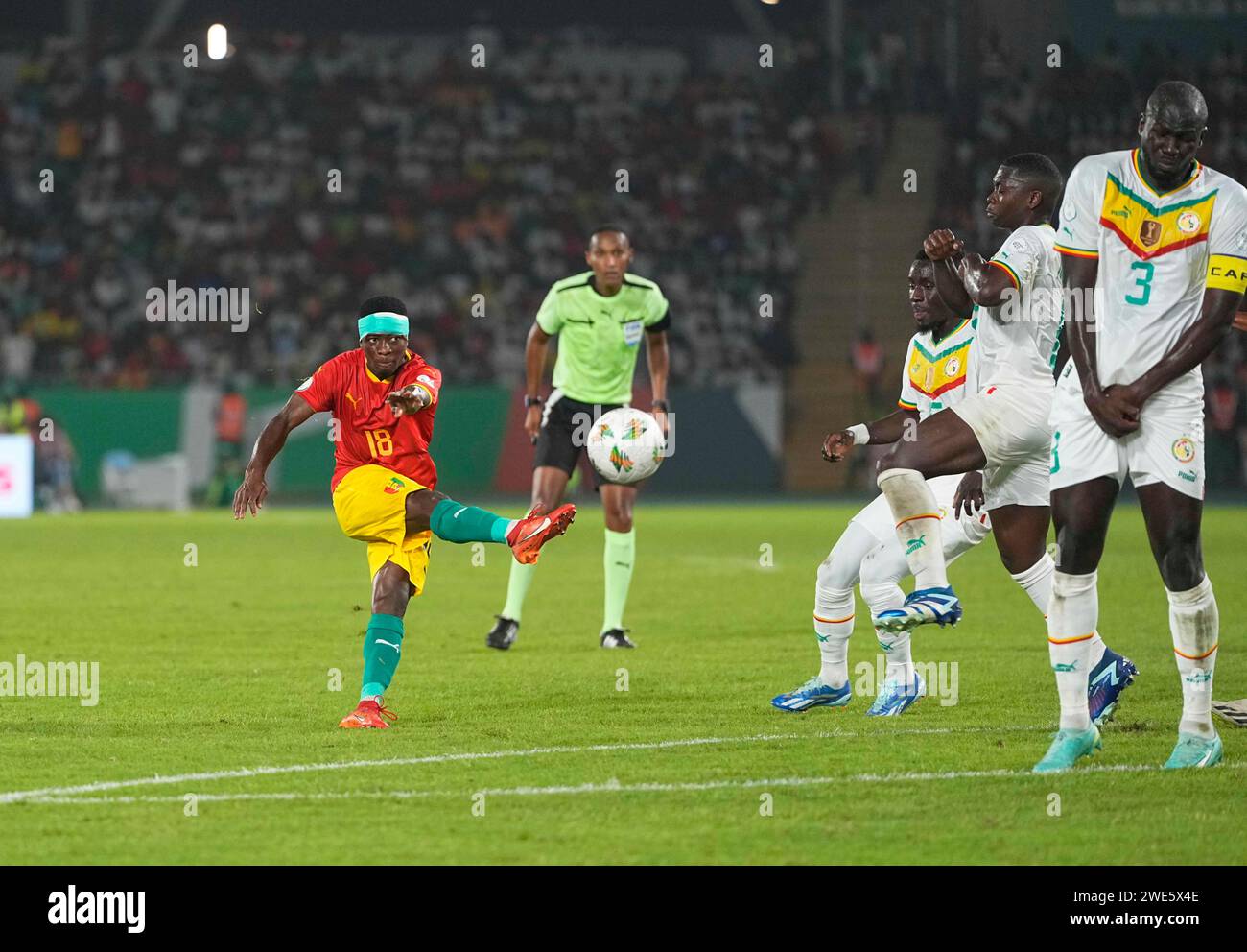 January 23 2024: Ibrahim Kone (Guinea) // during a African Cup of ...