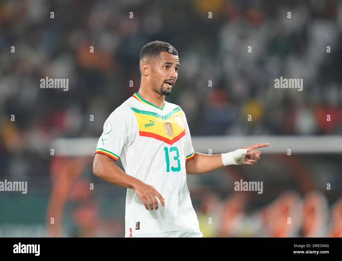 January 23 2024: Iliman Cheikh Baroy Ndiaye (Senegal) // during a ...