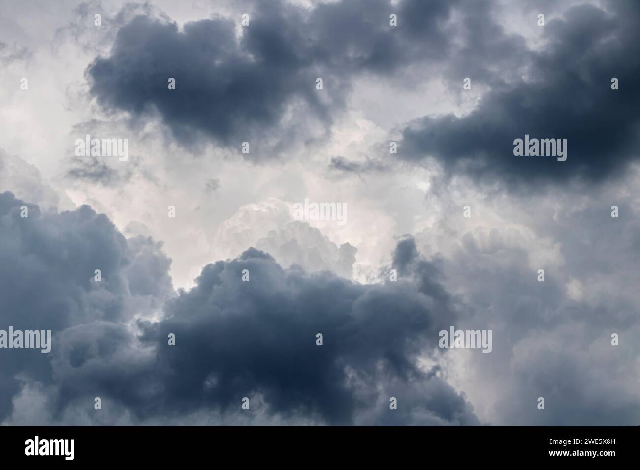 Gray clouds in the sky before the rain. Weather forecast concept Stock ...