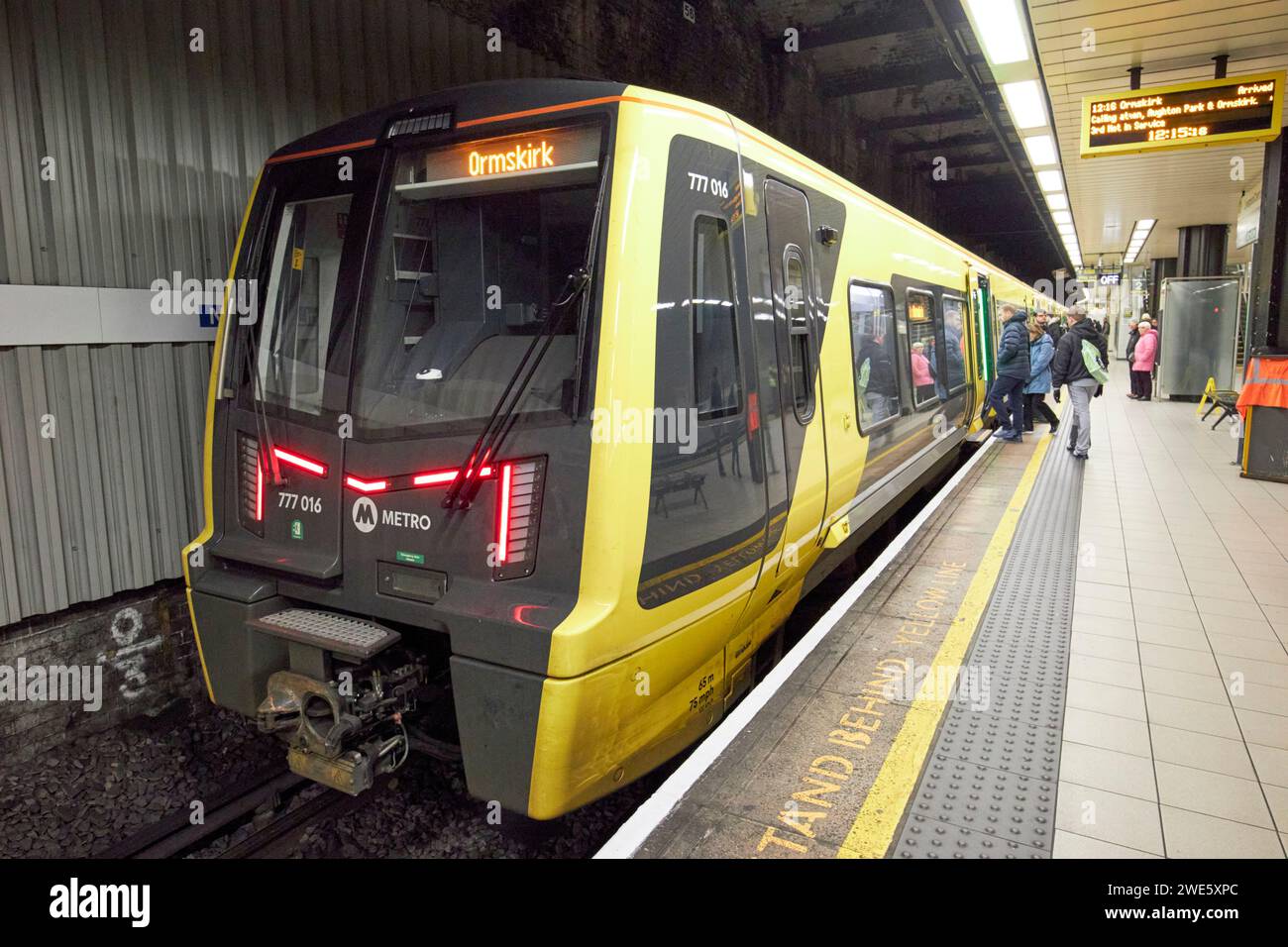 new battery electric merseyrail trains at central station liverpool ...