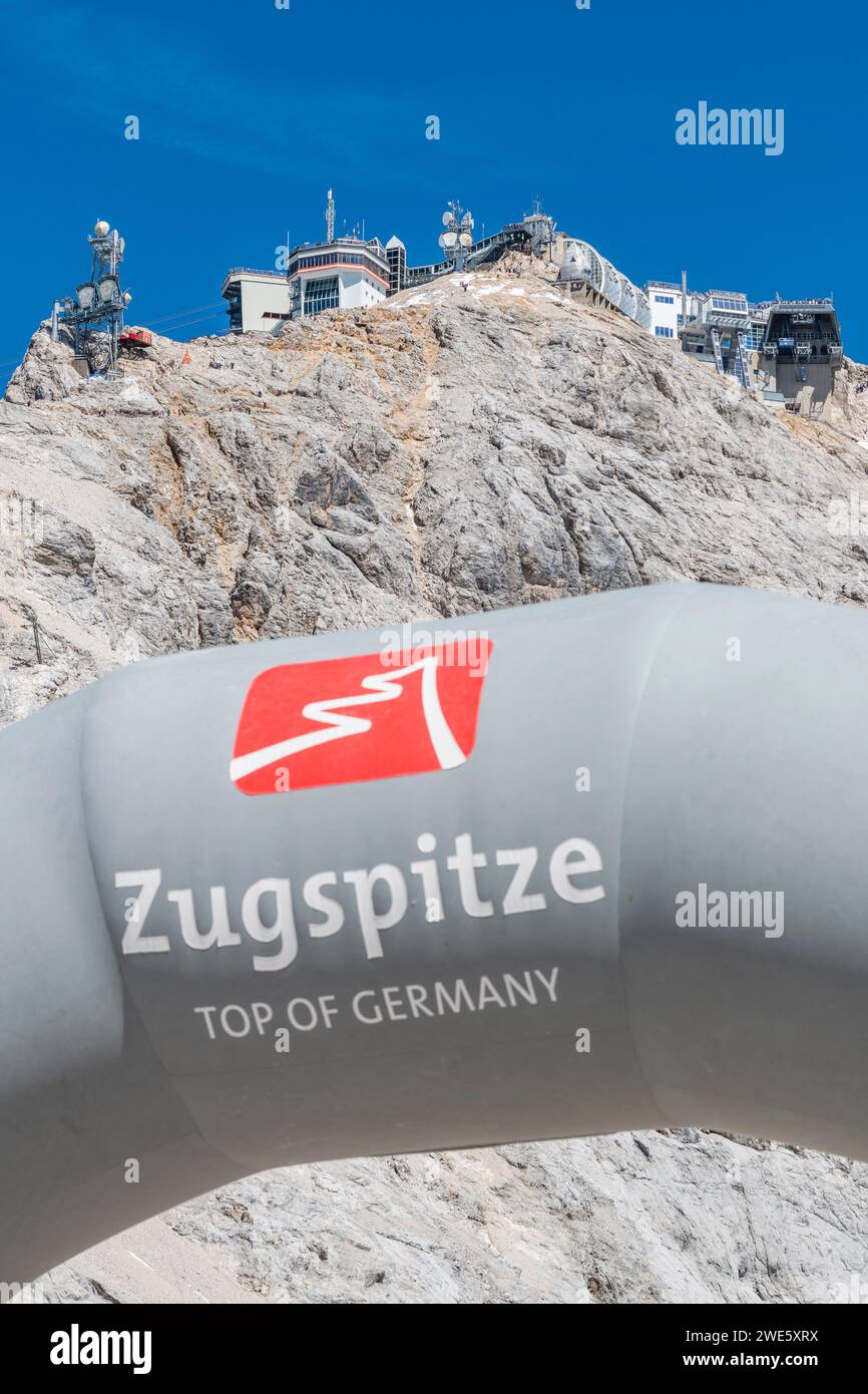 View from Zugspitzplatt, Zugspitze, Partenkirchen, Bavaria, Germany ...