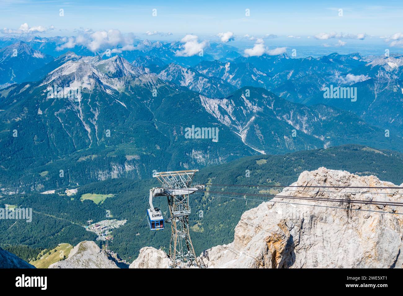 Tyrolean Zugspitzbahn, Zugspitze, Ehrwald, Tyrol, Austria Stock Photo ...