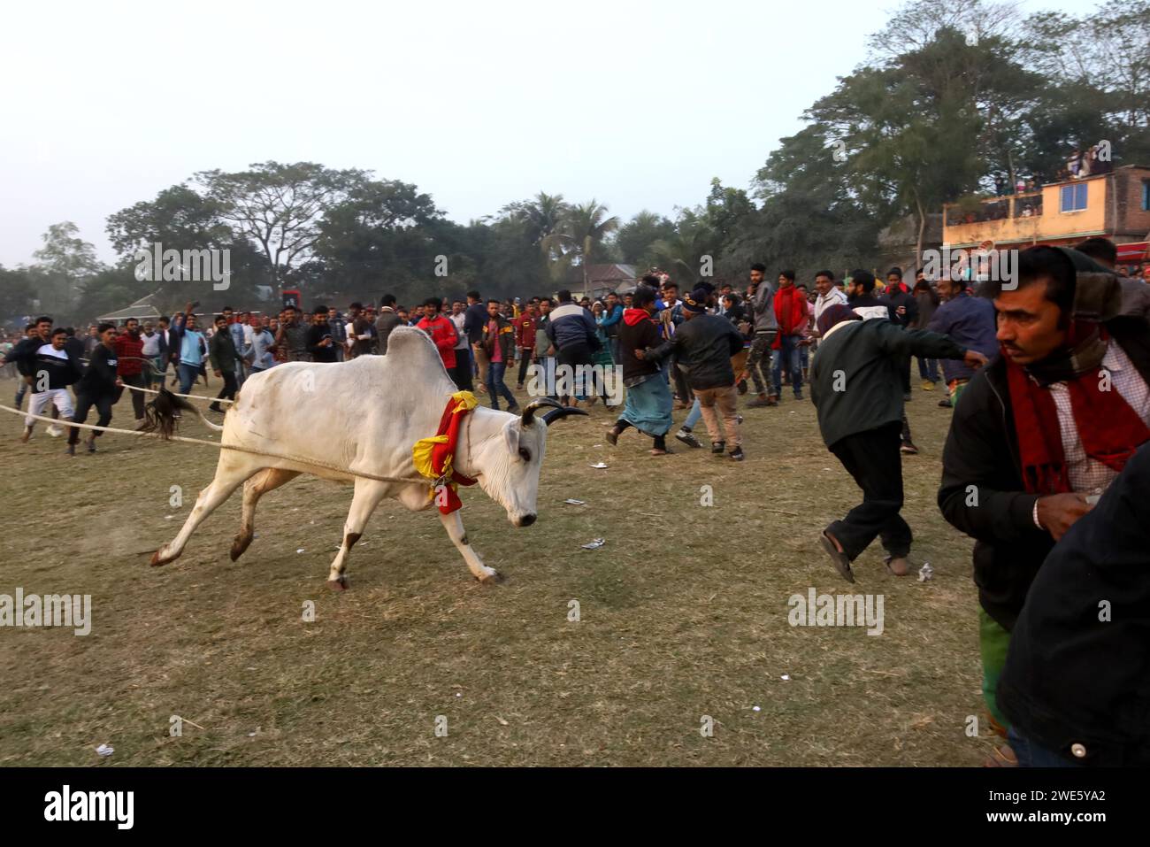 Nawabganj, Dhaka, Bangladesh. 23rd Jan, 2024. Thousands of people ...