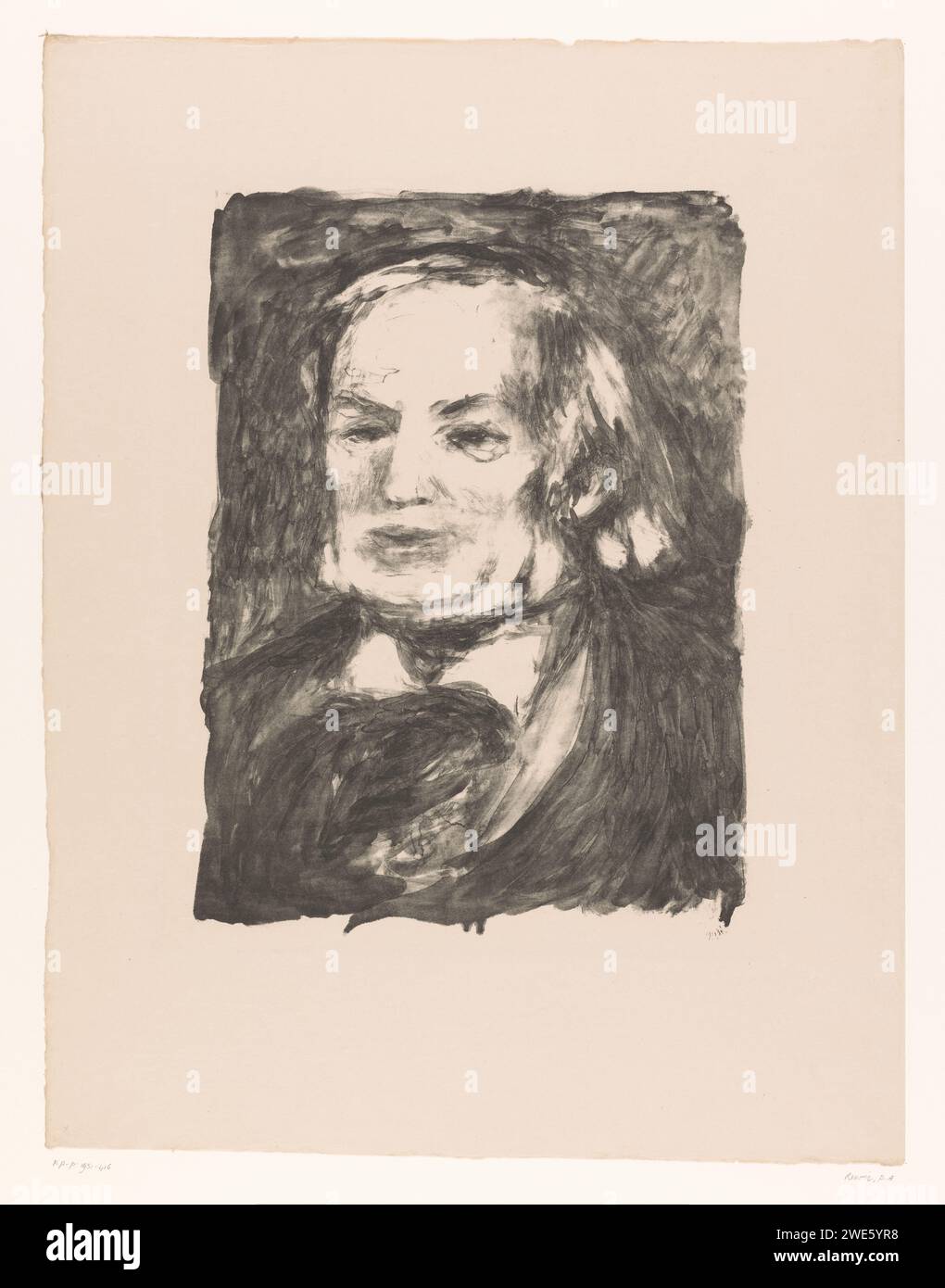 Portrait of Richard Wagner, Pierre Auguste Renoir, c. 1900 print paper ...