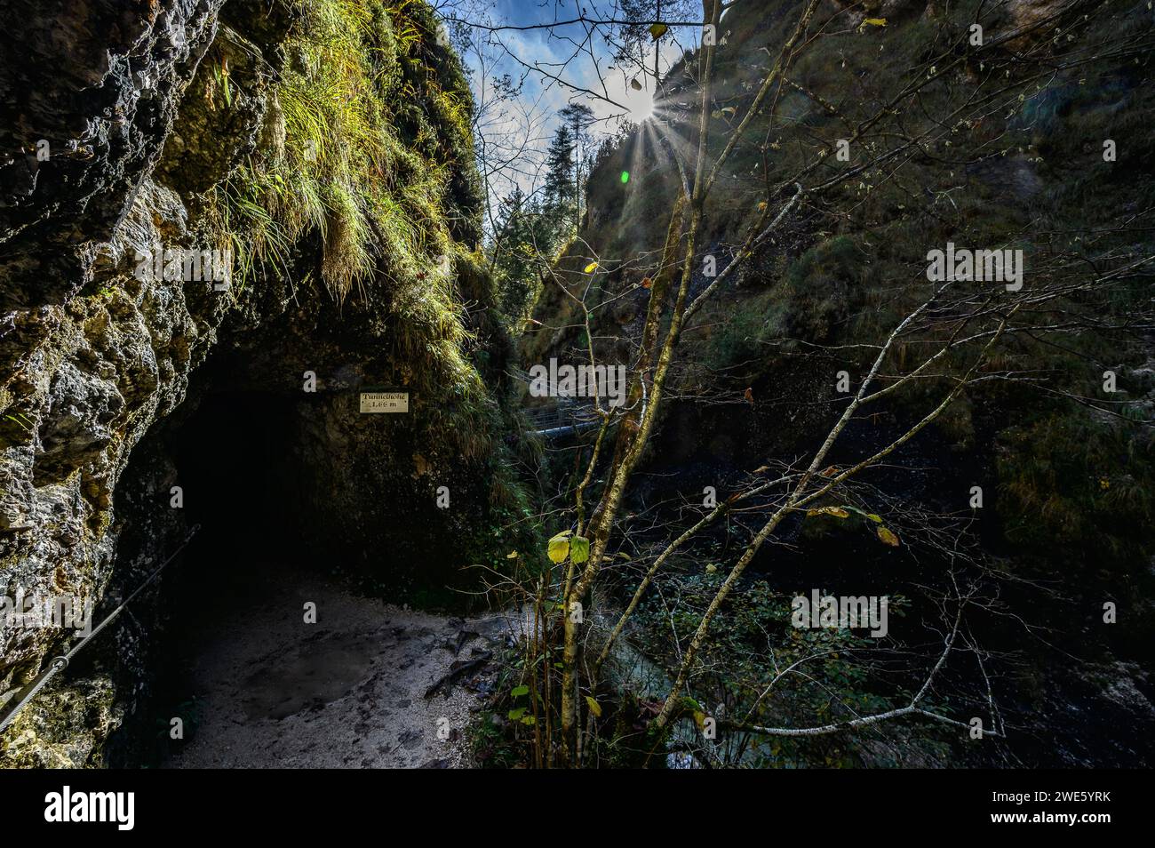 Hiking in the gorge, Almbach, Almbachlamm, gorge, canyon, gorge ...
