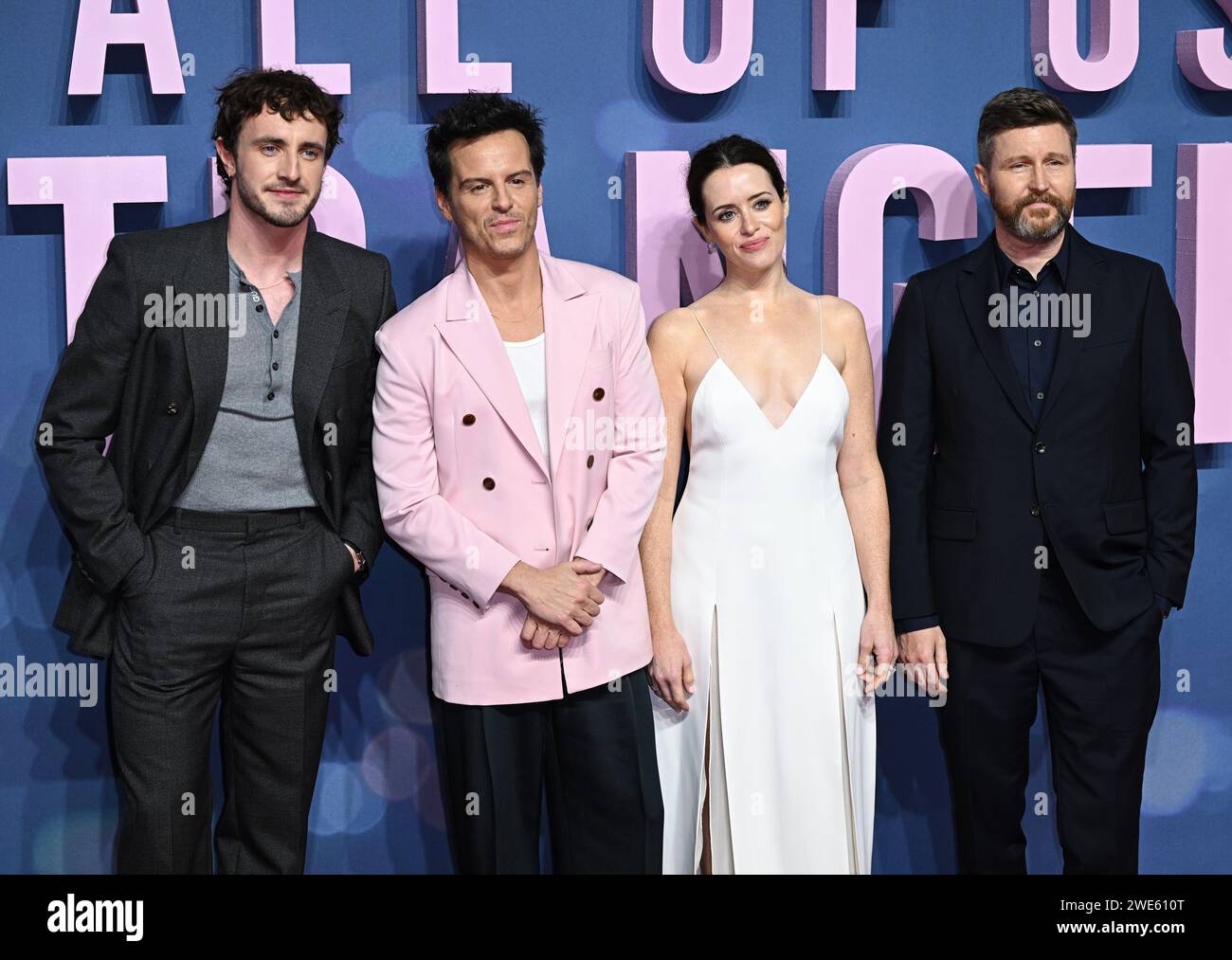 London, UK. January 23rd, 2024. Paul Mescal, Andrew Scott, Claire Foy ...