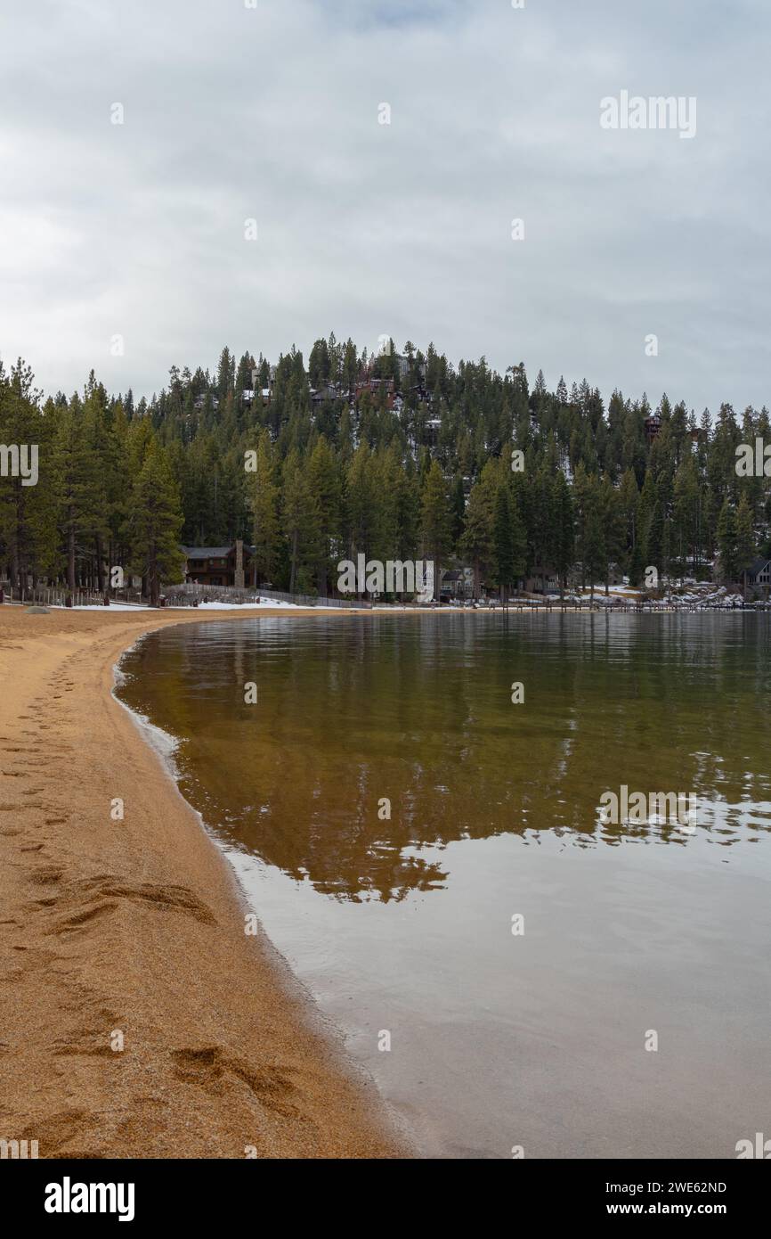 On the beach at Zephyr Cove in Lake Tahoe Stock Photo - Alamy