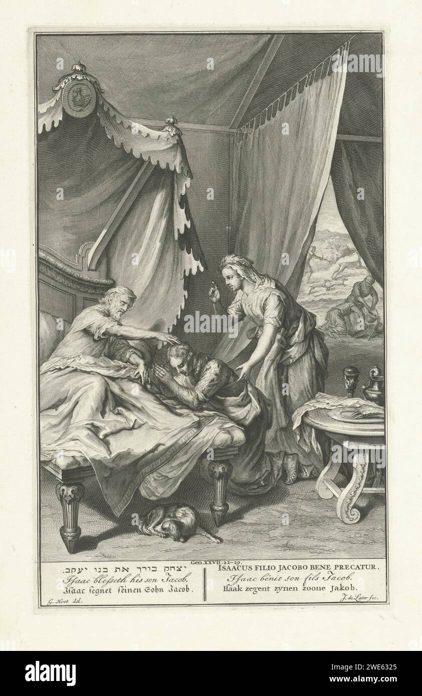 Isaak Bless Jakob, Jacob de Later, After Gerard Hoet (I), 1728 print ...
