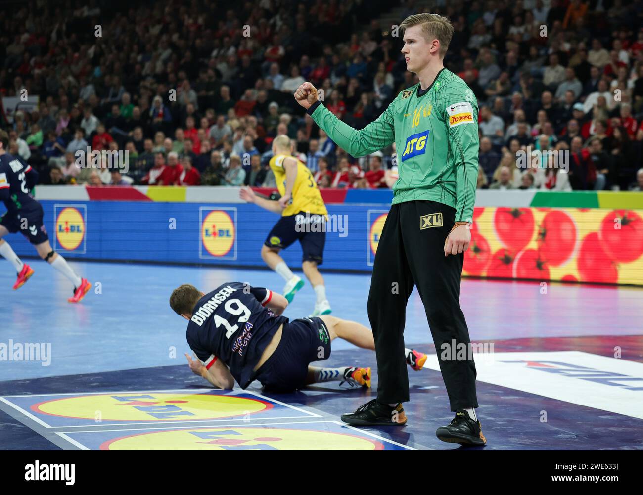 Hamburg, Germany. 23rd Jan, 2024. Handball: European Championship ...