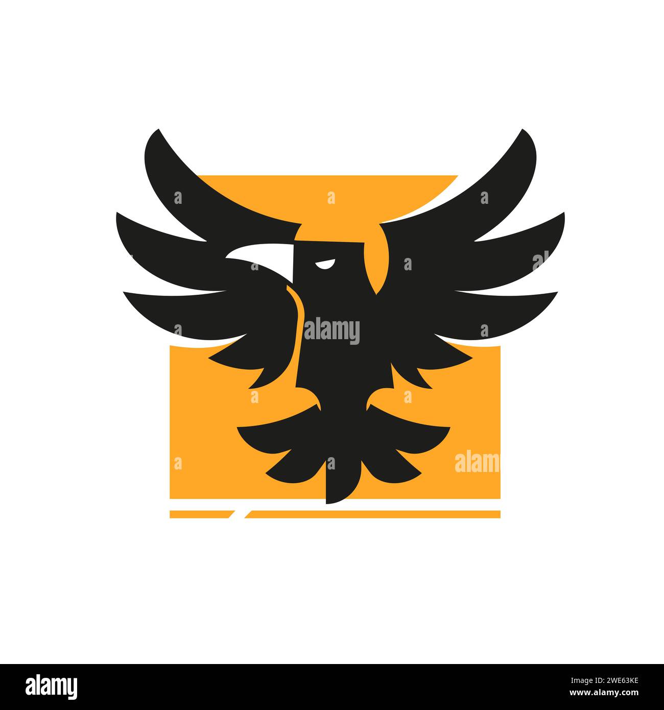 Crow logo. Isolated Crow on white background. Vector illustration Stock ...