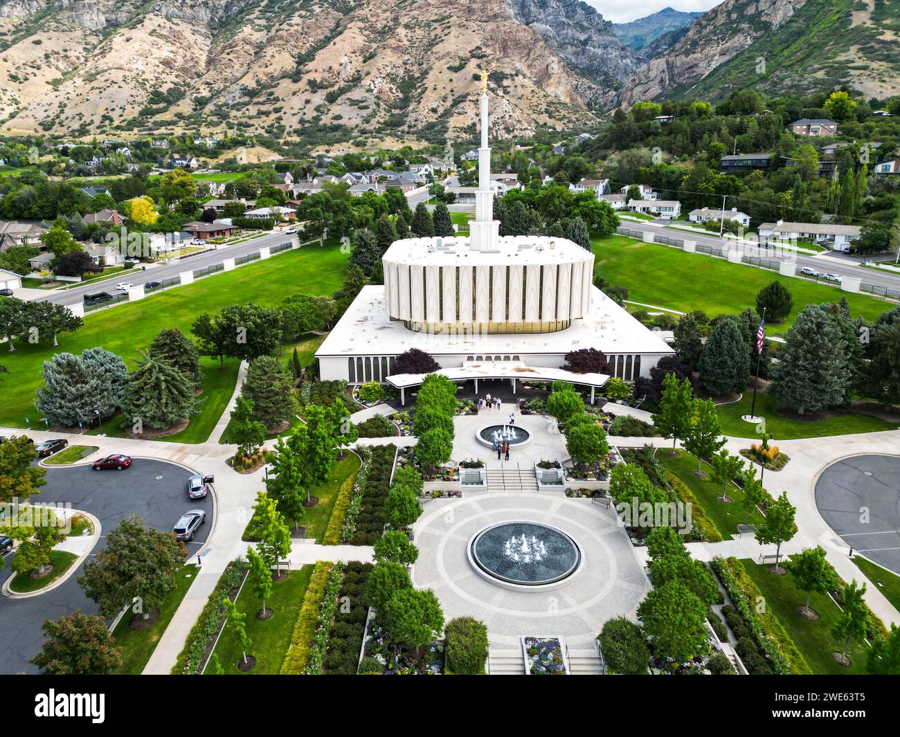 Aerial provo utah lds temple hi-res stock photography and images - Alamy
