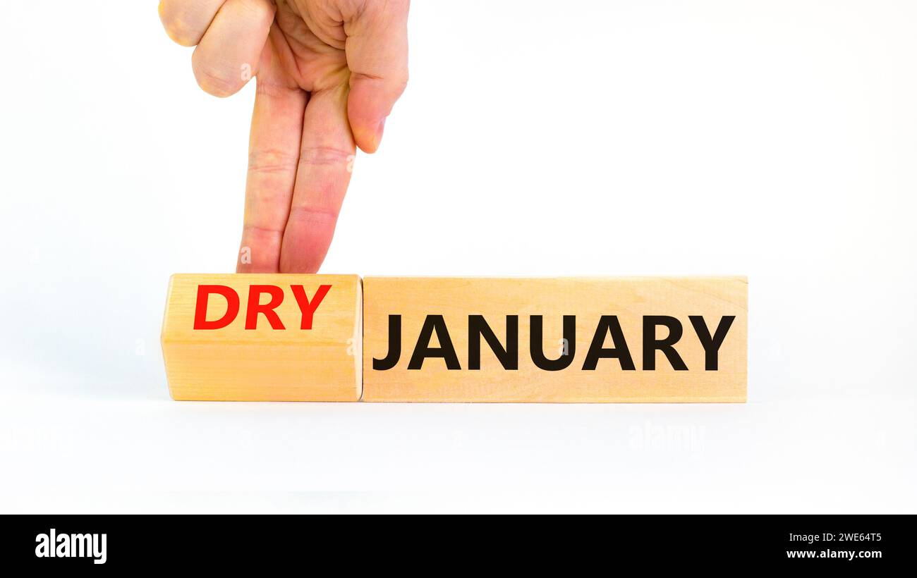 Dry January challenge symbol. Concept words Dry January on beautiful ...