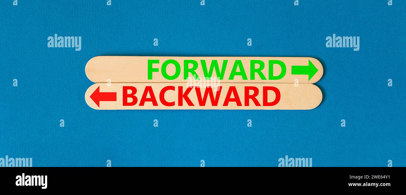 Forward or backward symbol. Concept word Forward or Backward on ...