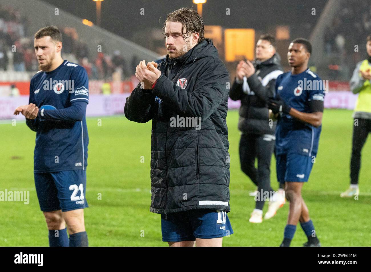 Essen, Deutschland. 23rd Jan, 2024. Enttaeuschung bei David Philipp ...