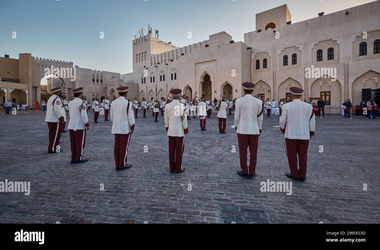 Qatar Armed Forces Band Regiment performing live in Katara cultural ...