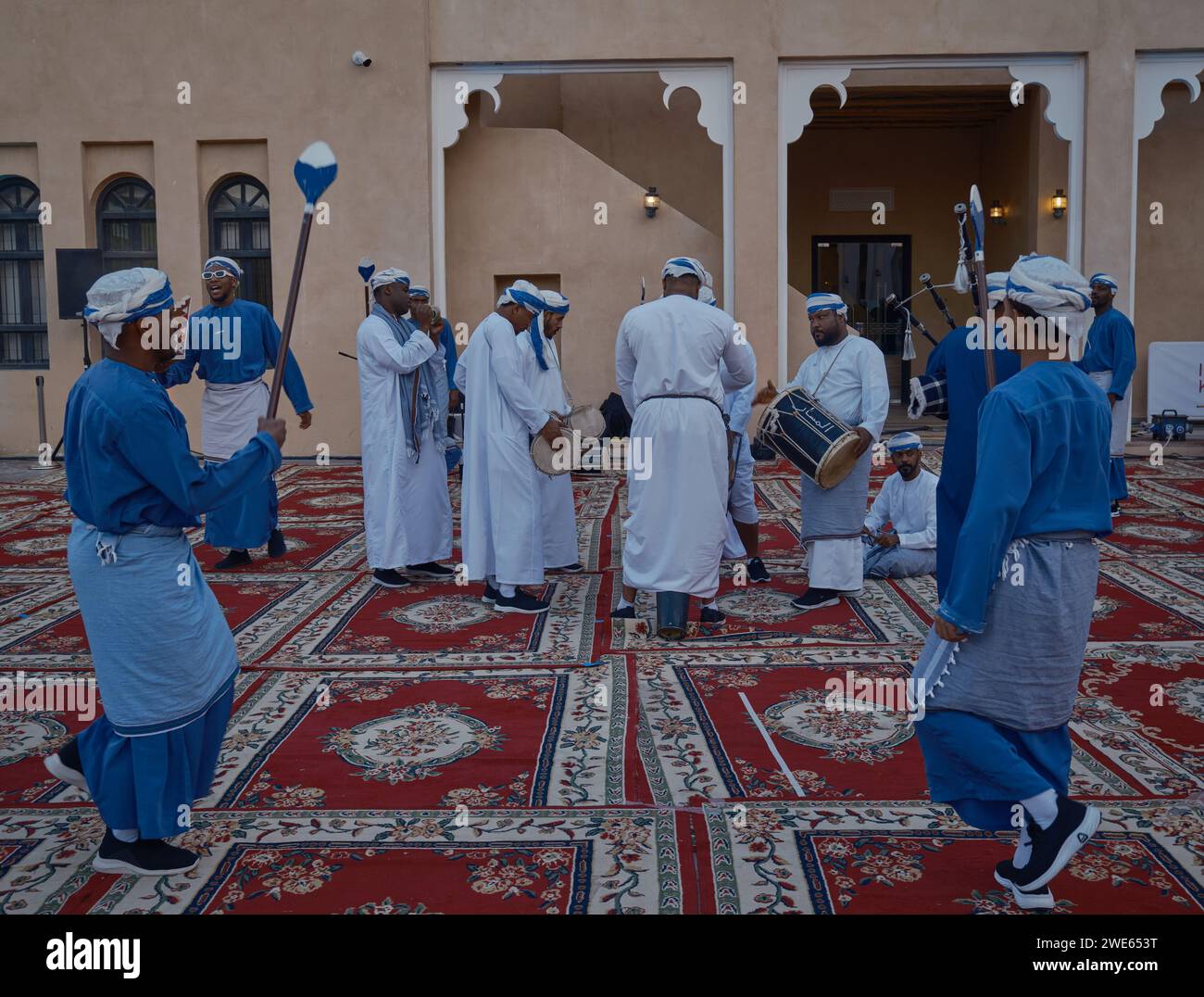 Oman traditional folklore dance (Ardah dance) live performance in ...