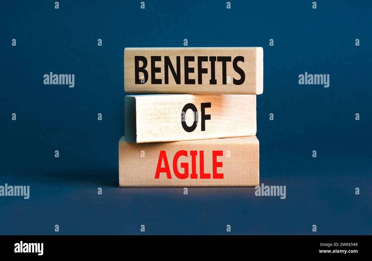 Benefits of agile symbol. Concept words Benefits of agile on beautiful ...