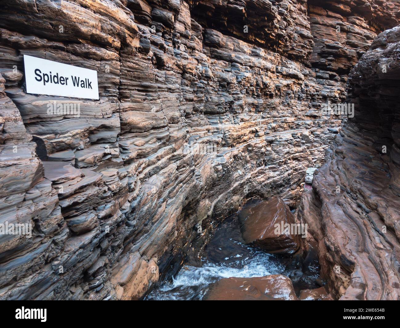 Spider Walk in Karijini Eco Retreat in Western Australia Stock Photo ...