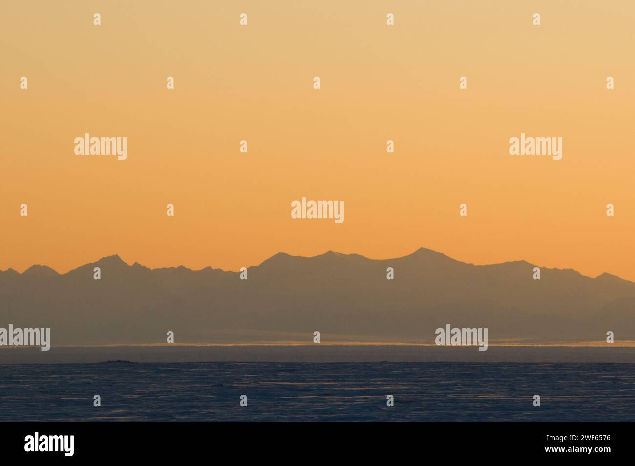 Fall Sunrise over the Brooks range Beaufort sea and 1002 area of the ...