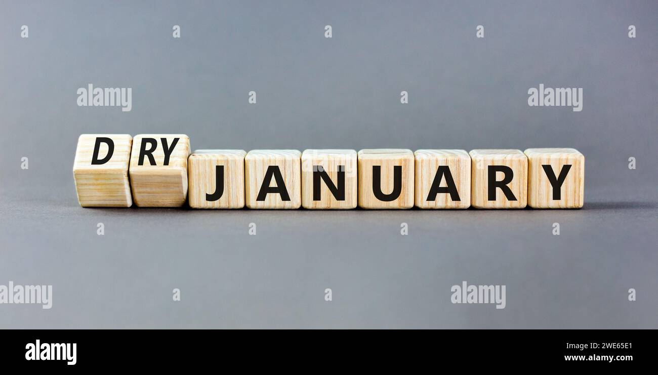 Dry January challenge symbol. Concept words Dry January on beautiful ...