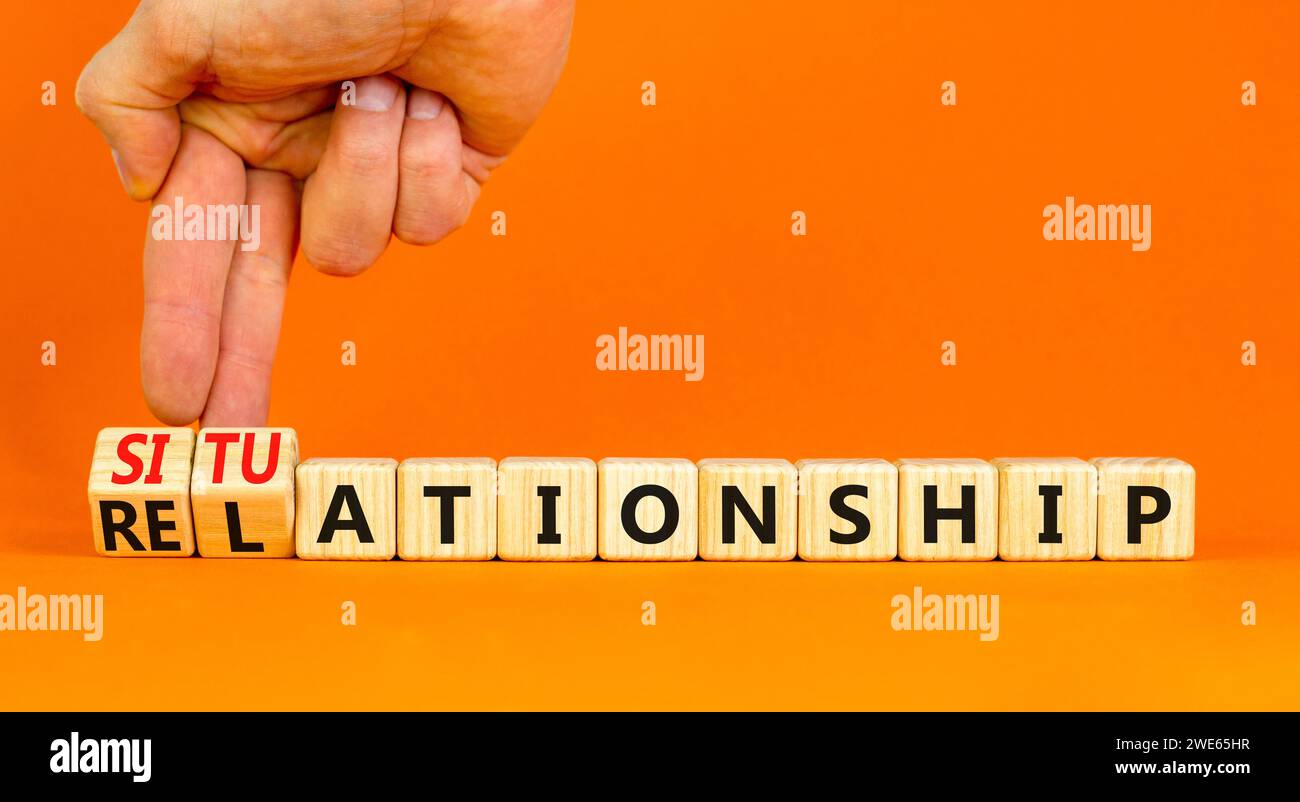 Relationship or situationship symbol. Concept word Relationship ...