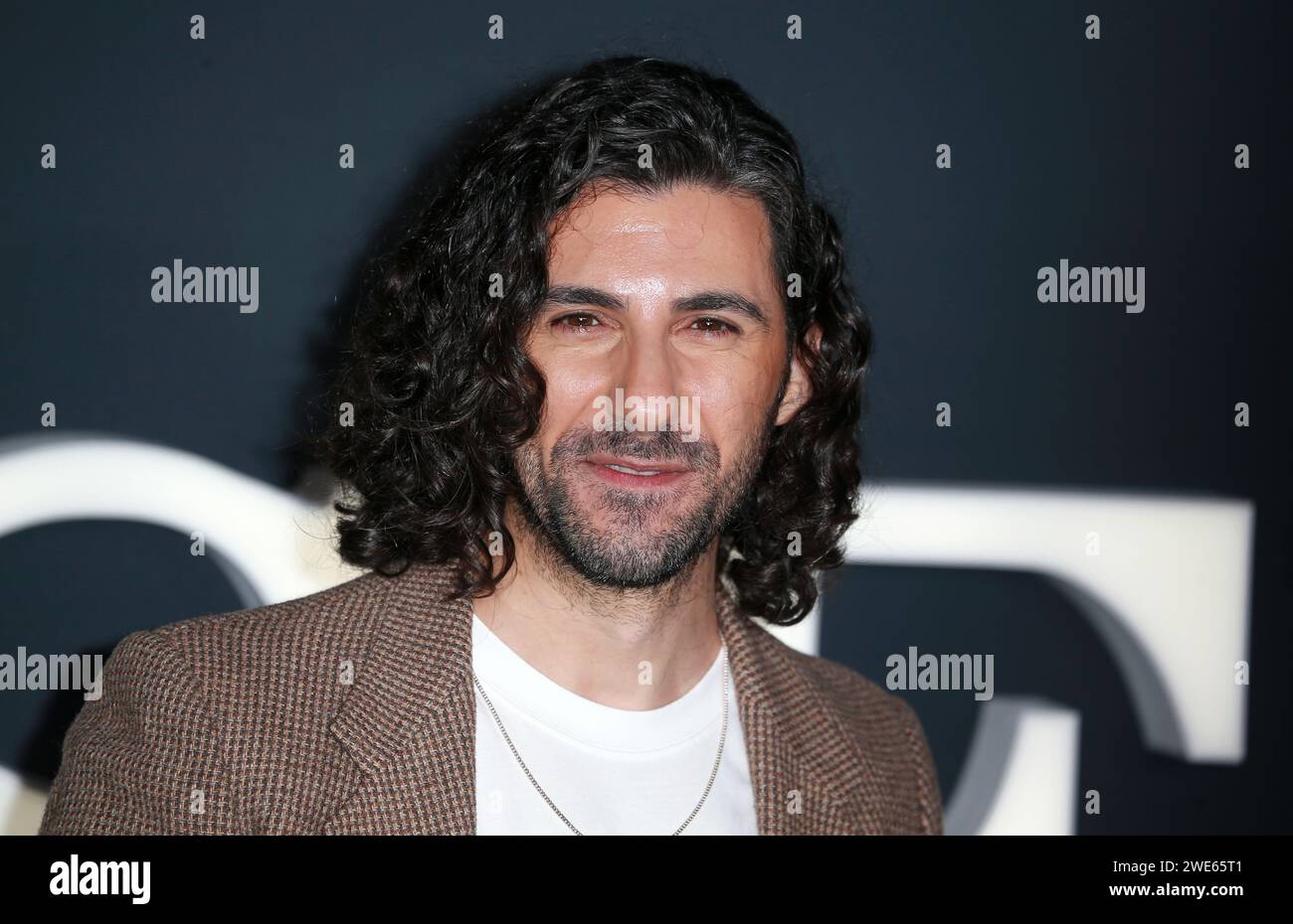 Noah James attends the Global Premiere of season 4 of "The Chosen" at The Empire Cinema in ...