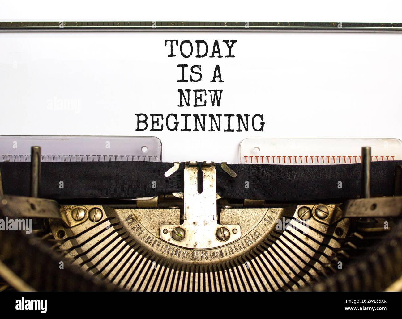 Today is a new beginning symbol. Concept words Today is a new beginning ...