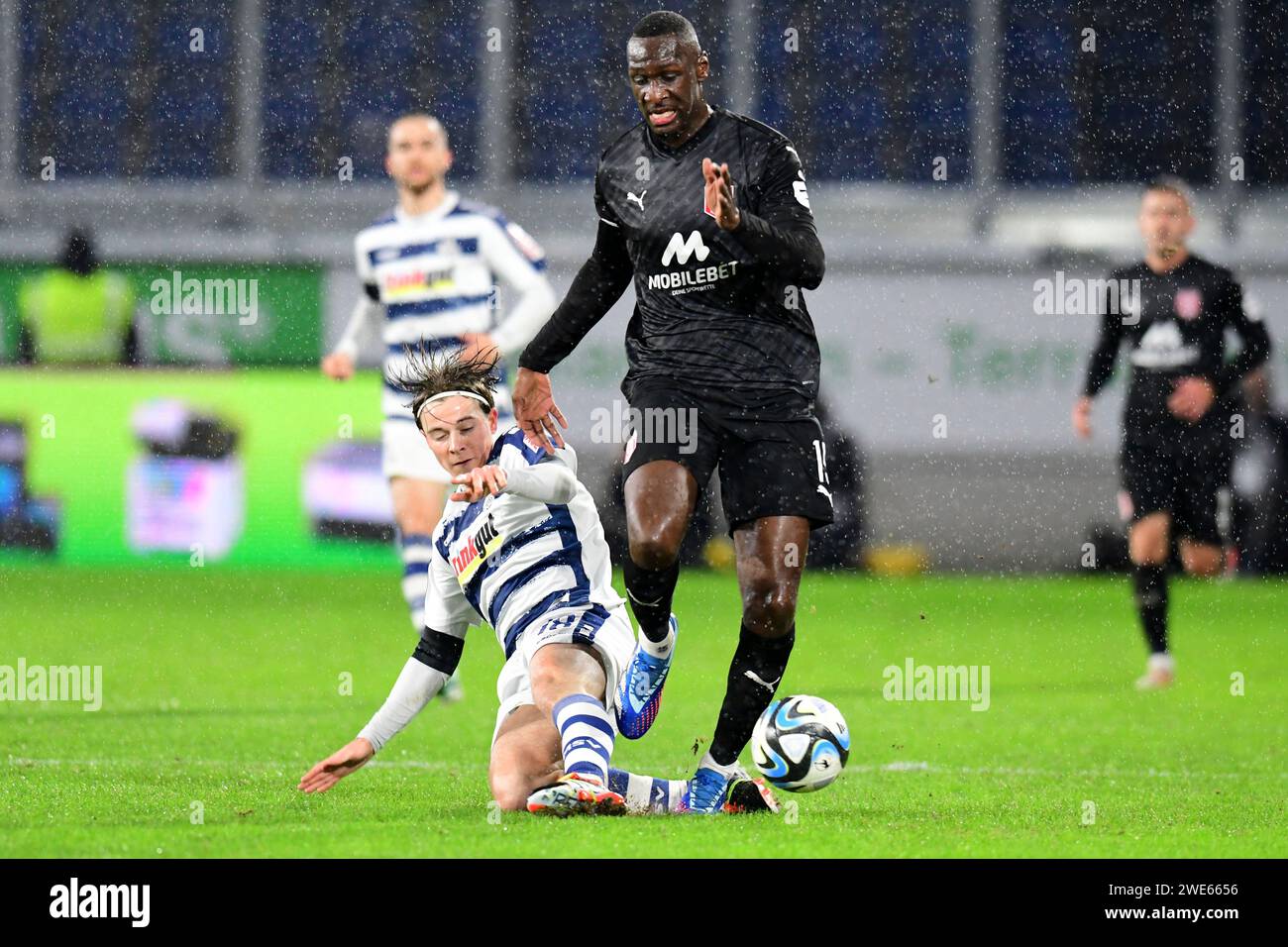 Duisburg, Deutschland. 23rd Jan, 2024. Caspar Jander ( MSV Duisburg ...