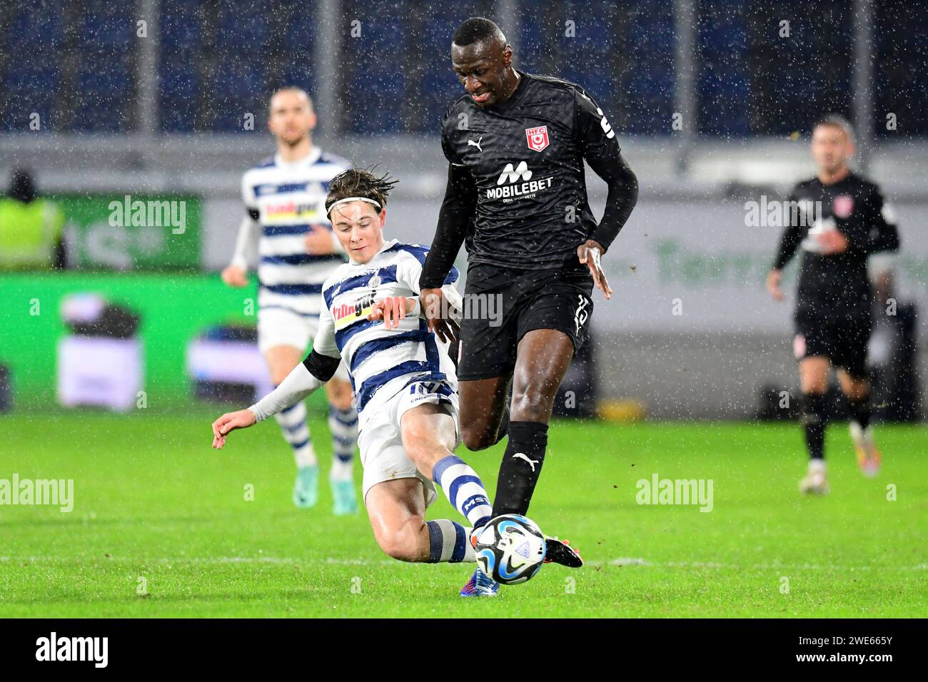 Duisburg, Deutschland. 23rd Jan, 2024. Caspar Jander ( MSV Duisburg ...