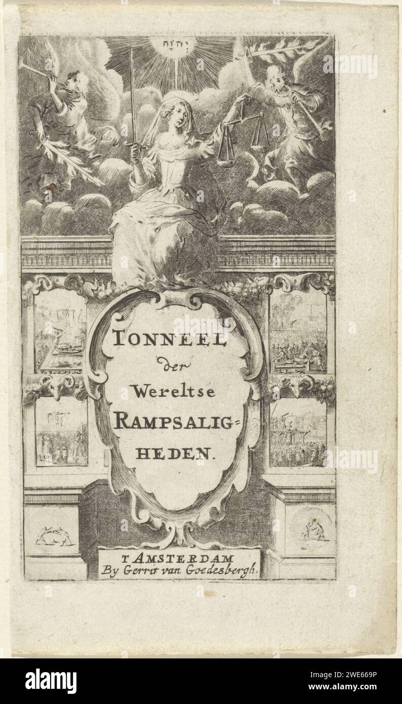 Justitia is above representations of the death penalty, Abraham Dircksz ...