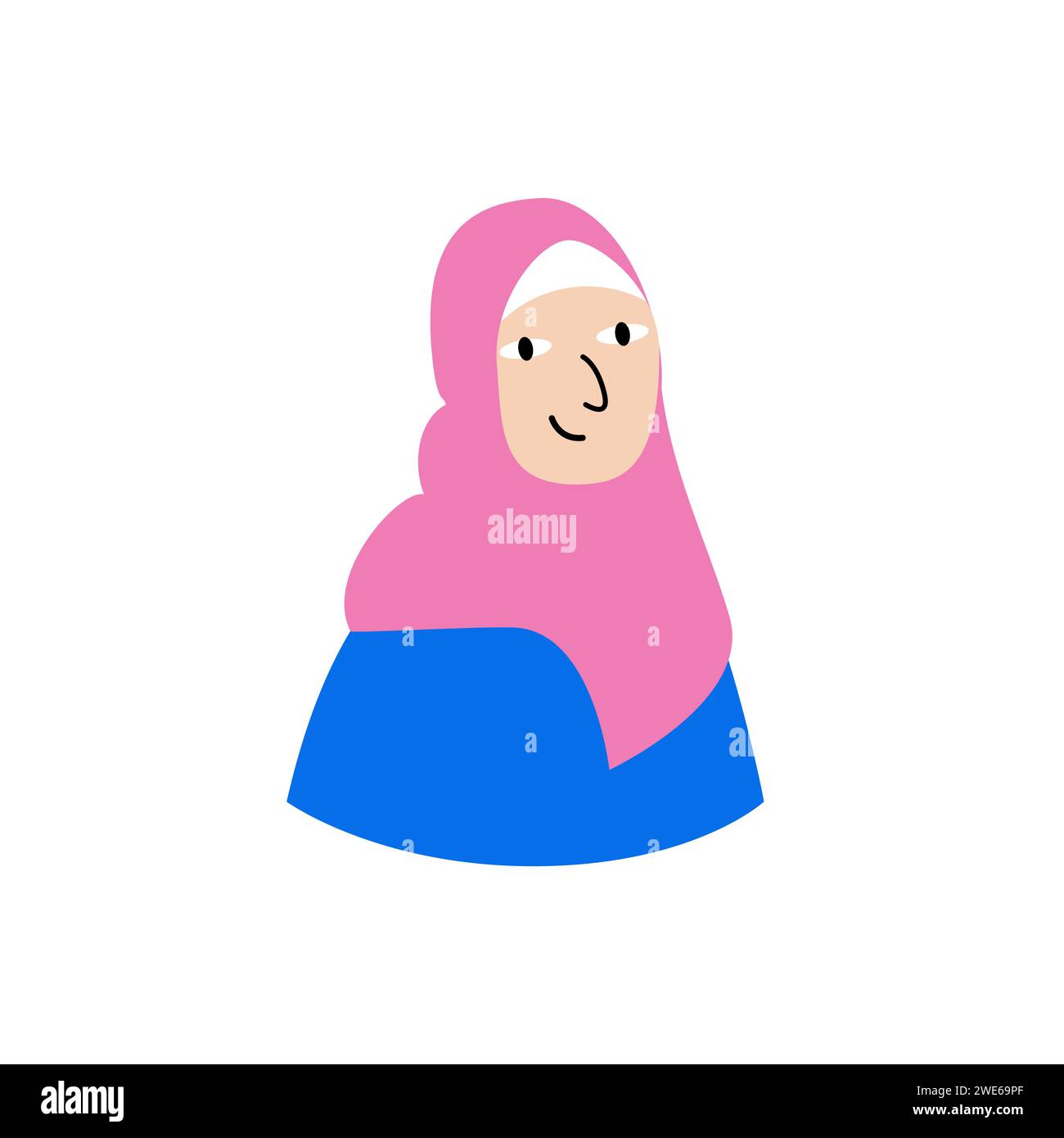 Hijab girl, portrait Stock Vector Images - Alamy