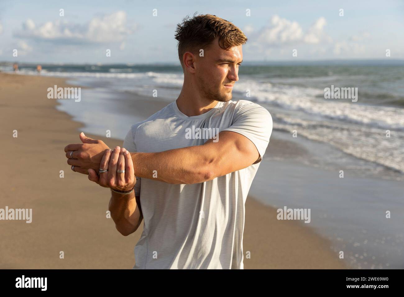 Young attractive man arm hi-res stock photography and images - Alamy