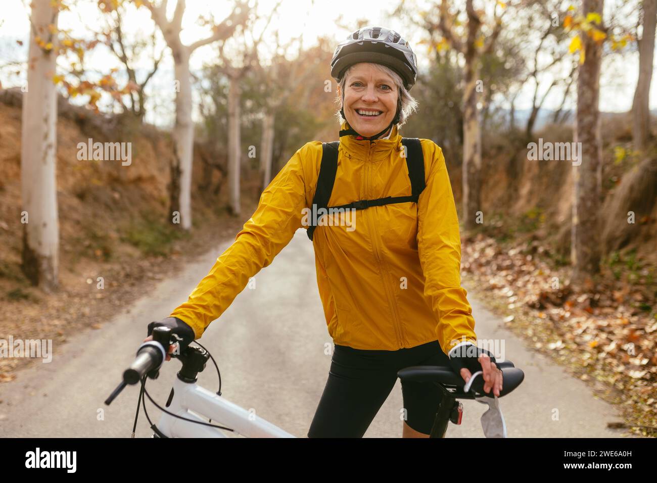 Standing with bike hi-res stock photography and images - Alamy