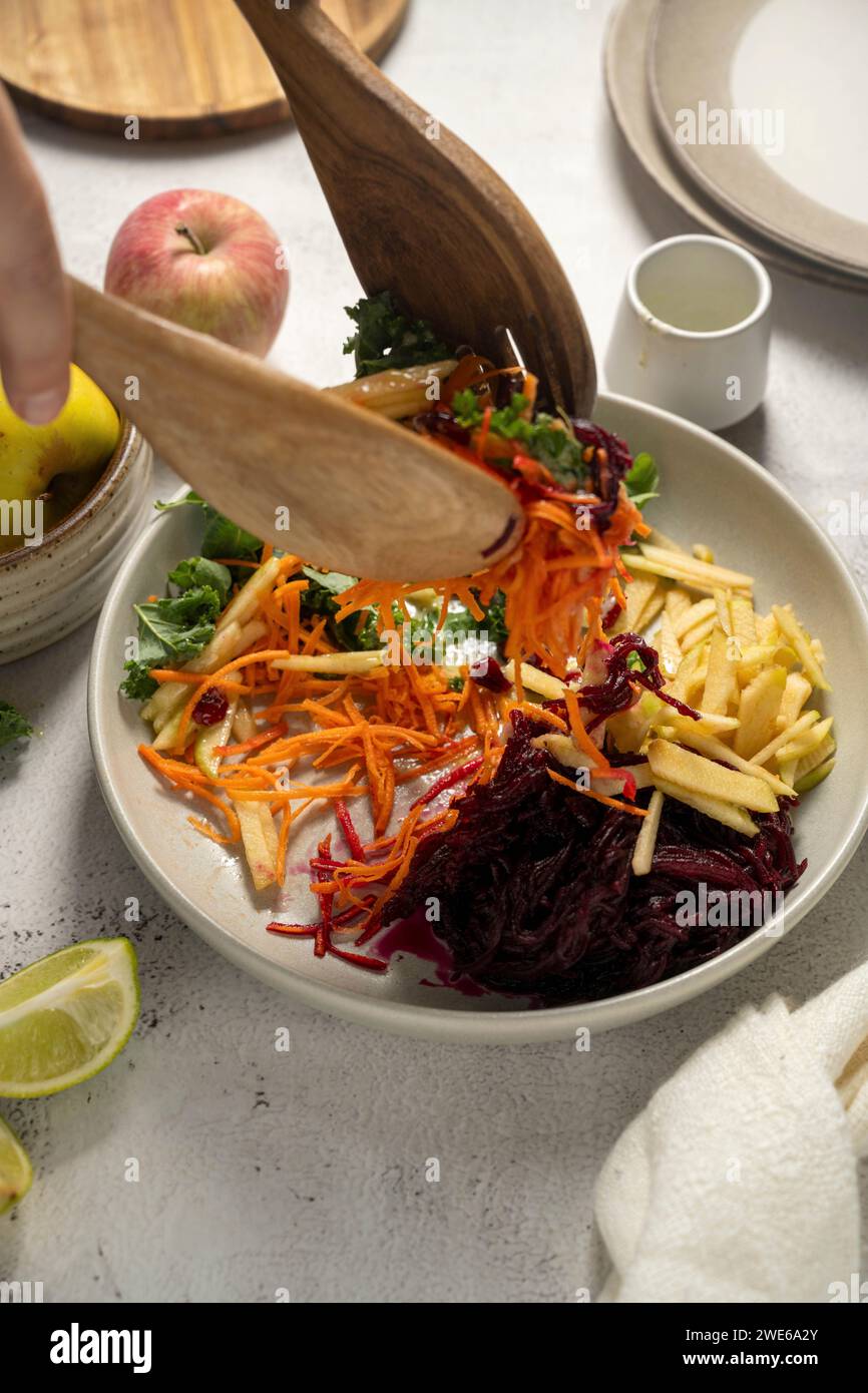 Raw vegetable plates hi-res stock photography and images - Alamy