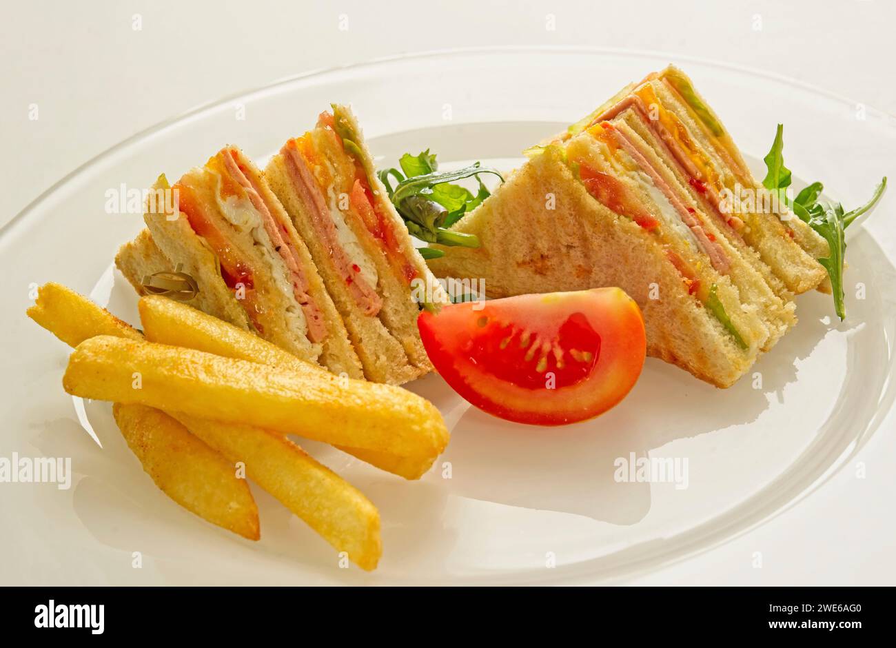 Club sandwiches plate hi-res stock photography and images - Alamy
