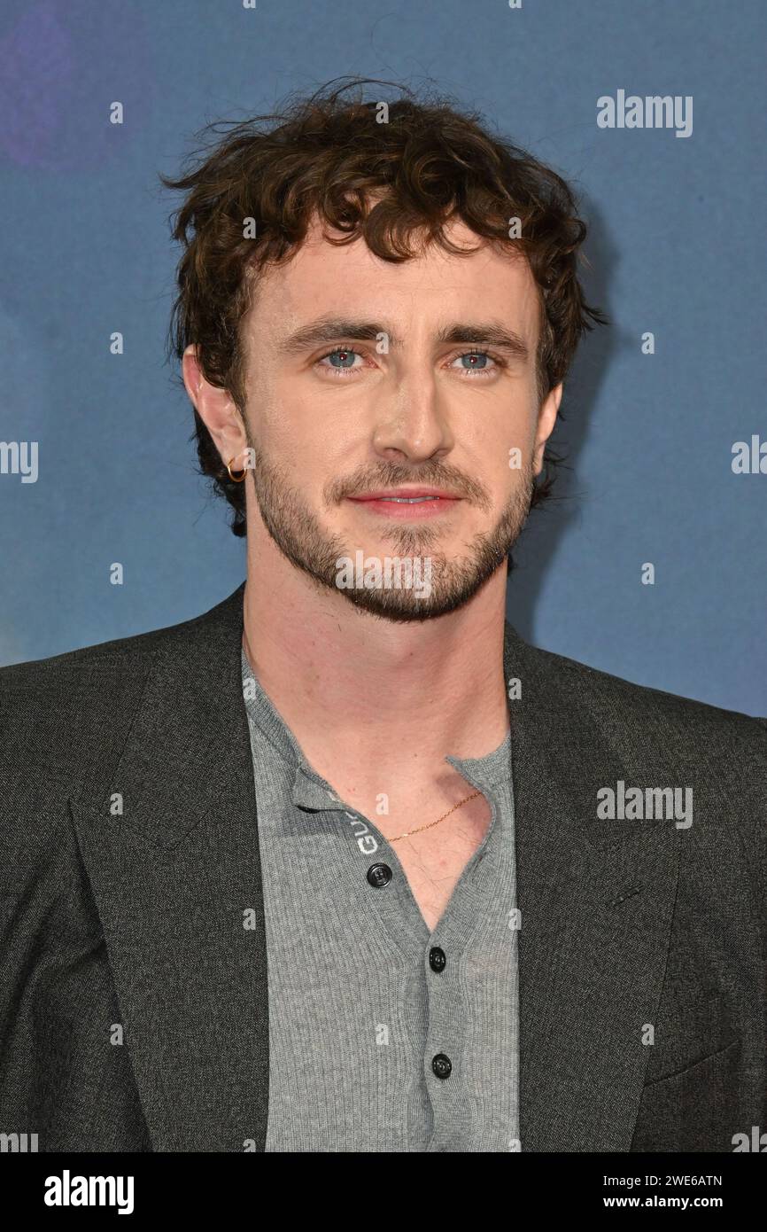 London, UK. 23rd Jan, 2024. Paul Mescal at UK gala screening of All Of Us Strangers, at BFI ...