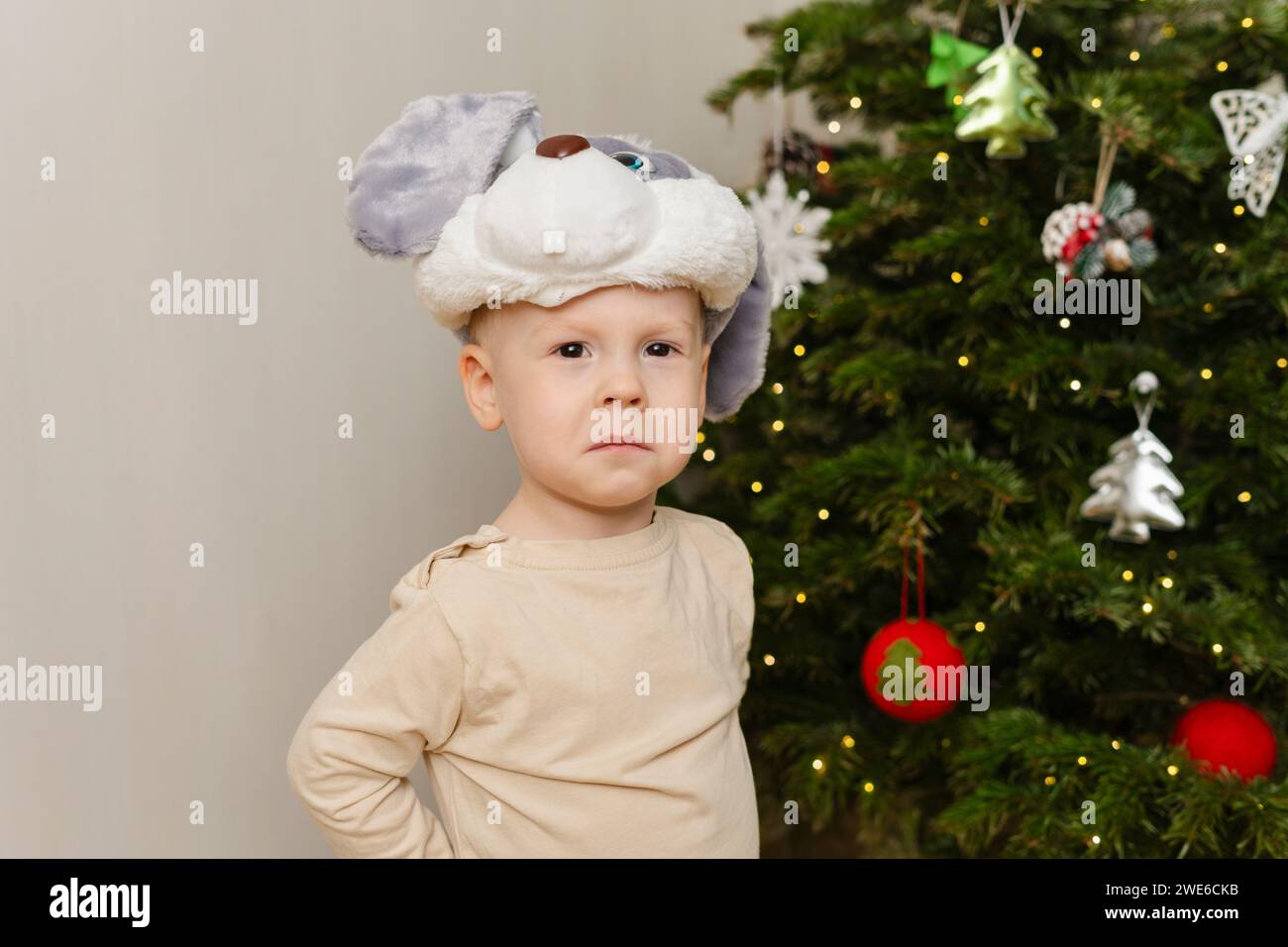 Portrait sad boy standing near hi-res stock photography and images - Alamy