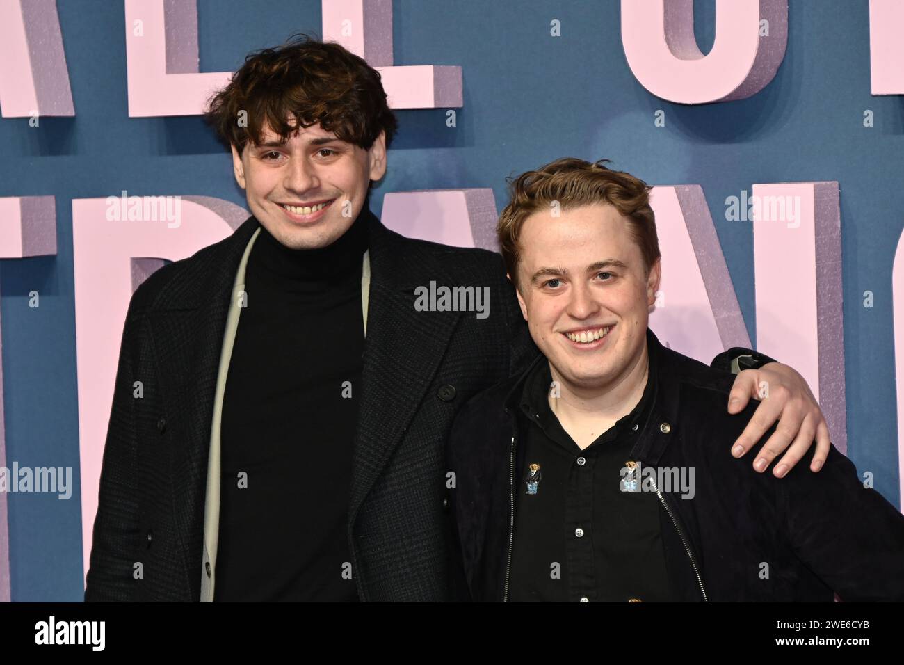 London, UK. 23rd Jan, 2024. Henry Southan and Jordan Sangha attends UK ...
