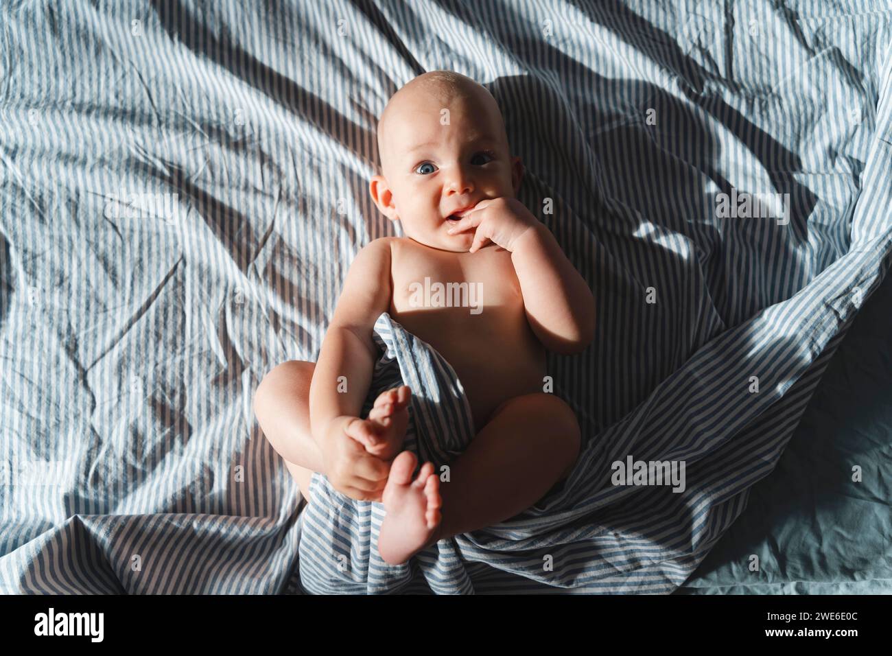Finger in mouth boy hi-res stock photography and images - Alamy