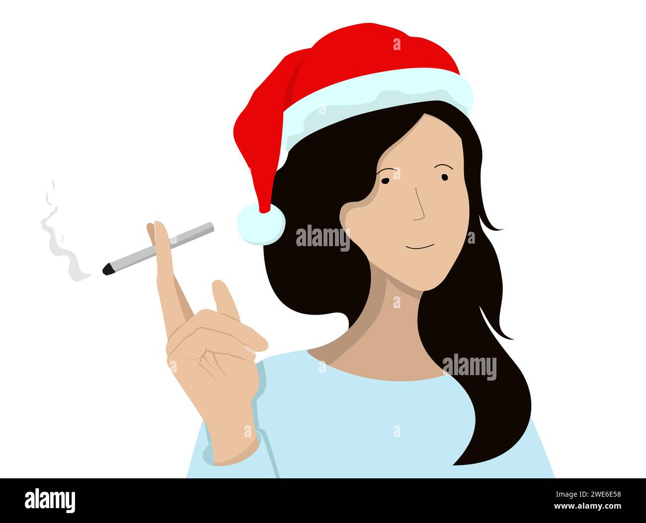 Smoking hand cartoon hi-res stock photography and images - Alamy