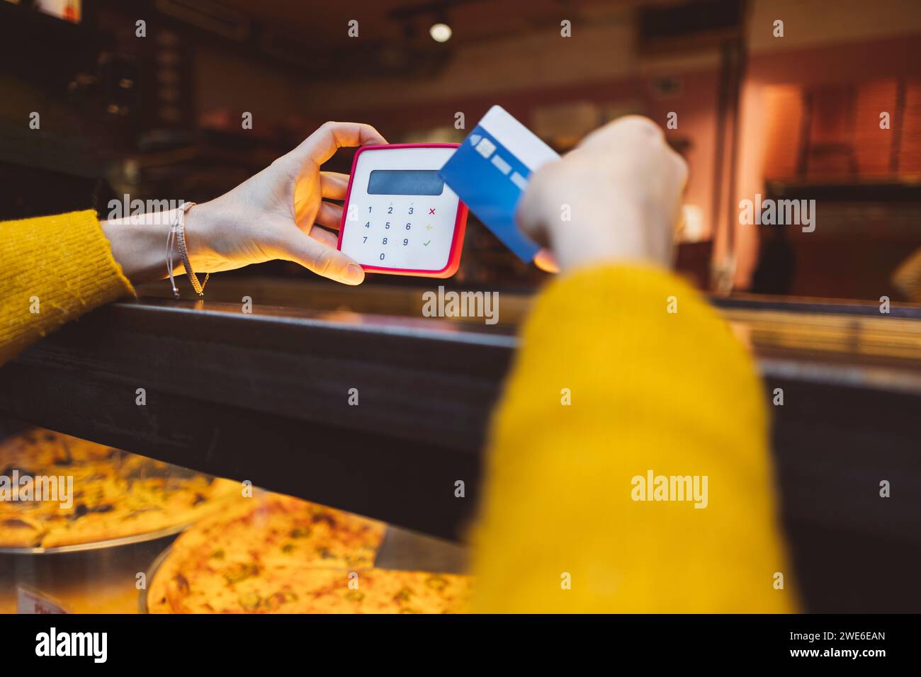 Customer hand making online payment hi-res stock photography and images ...