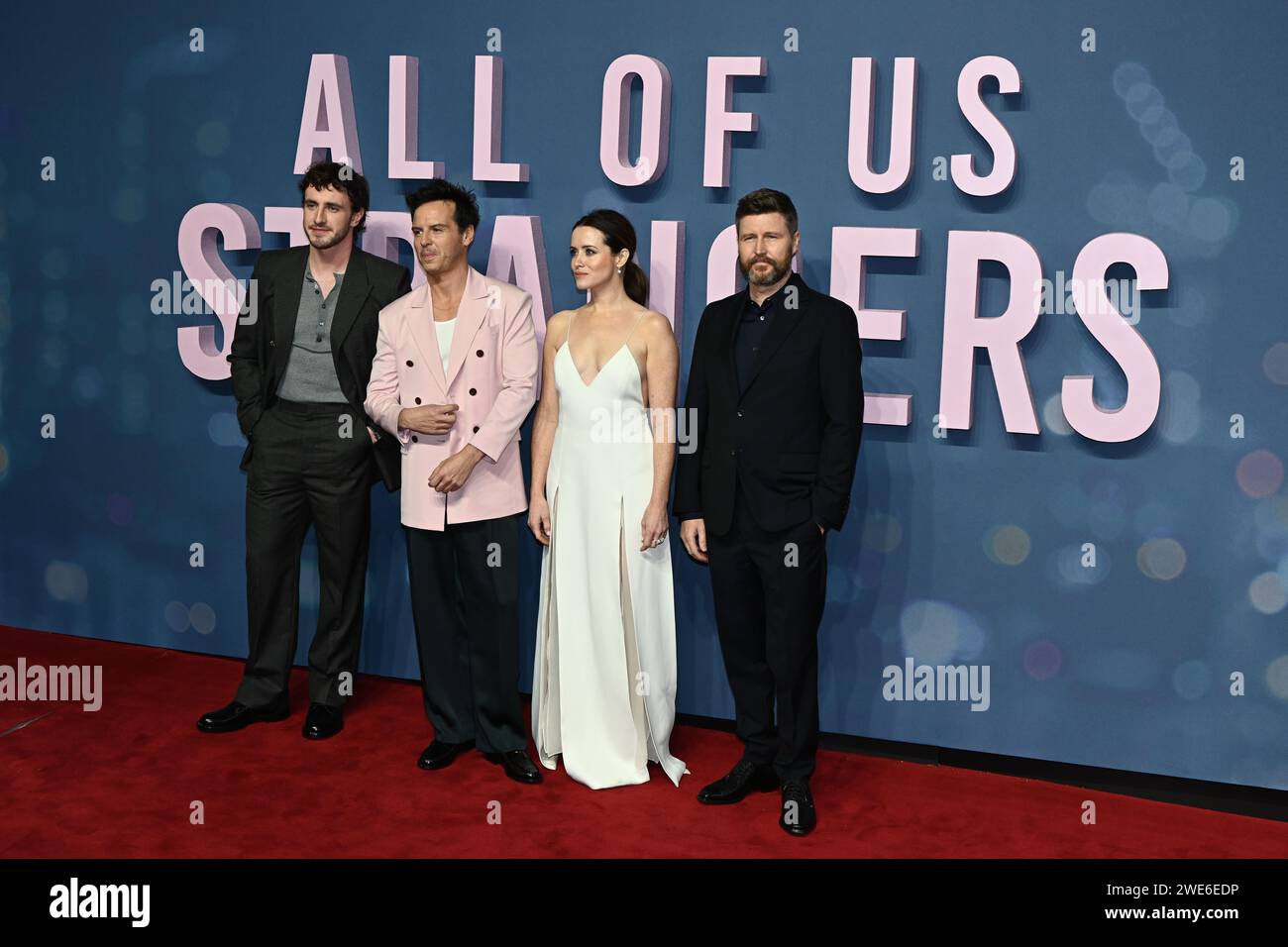 London, UK. 23rd Jan, 2024. Paul Mescal, Andrew Scott, Claire Foy and ...