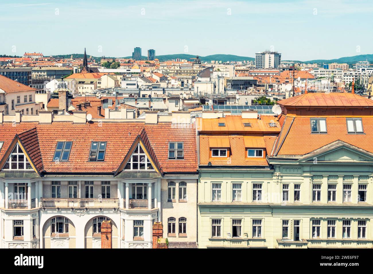 Brno rooftops hi-res stock photography and images - Alamy