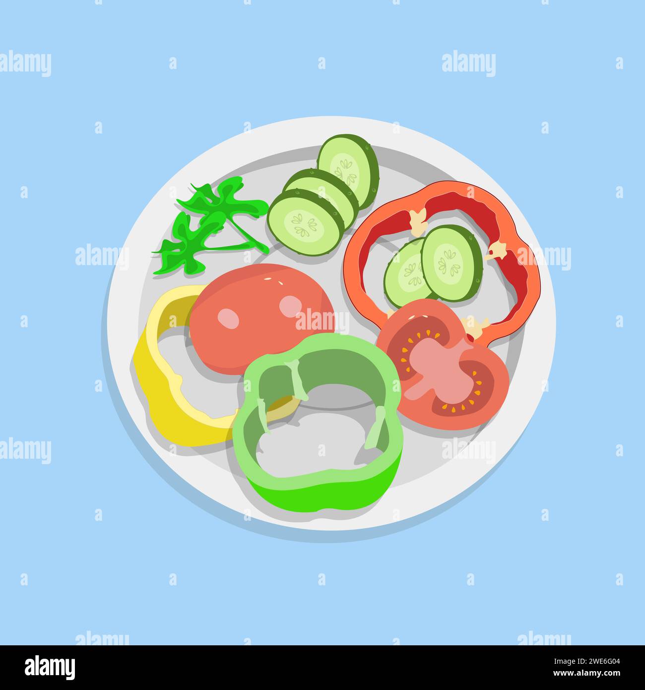 Vegetables plants white background Stock Vector Images - Alamy