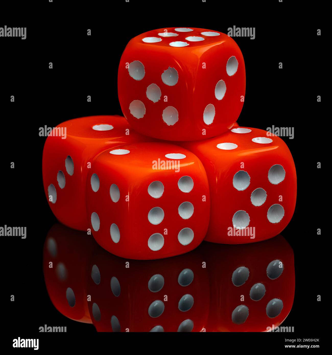 Dice six red blue hi-res stock photography and images - Alamy
