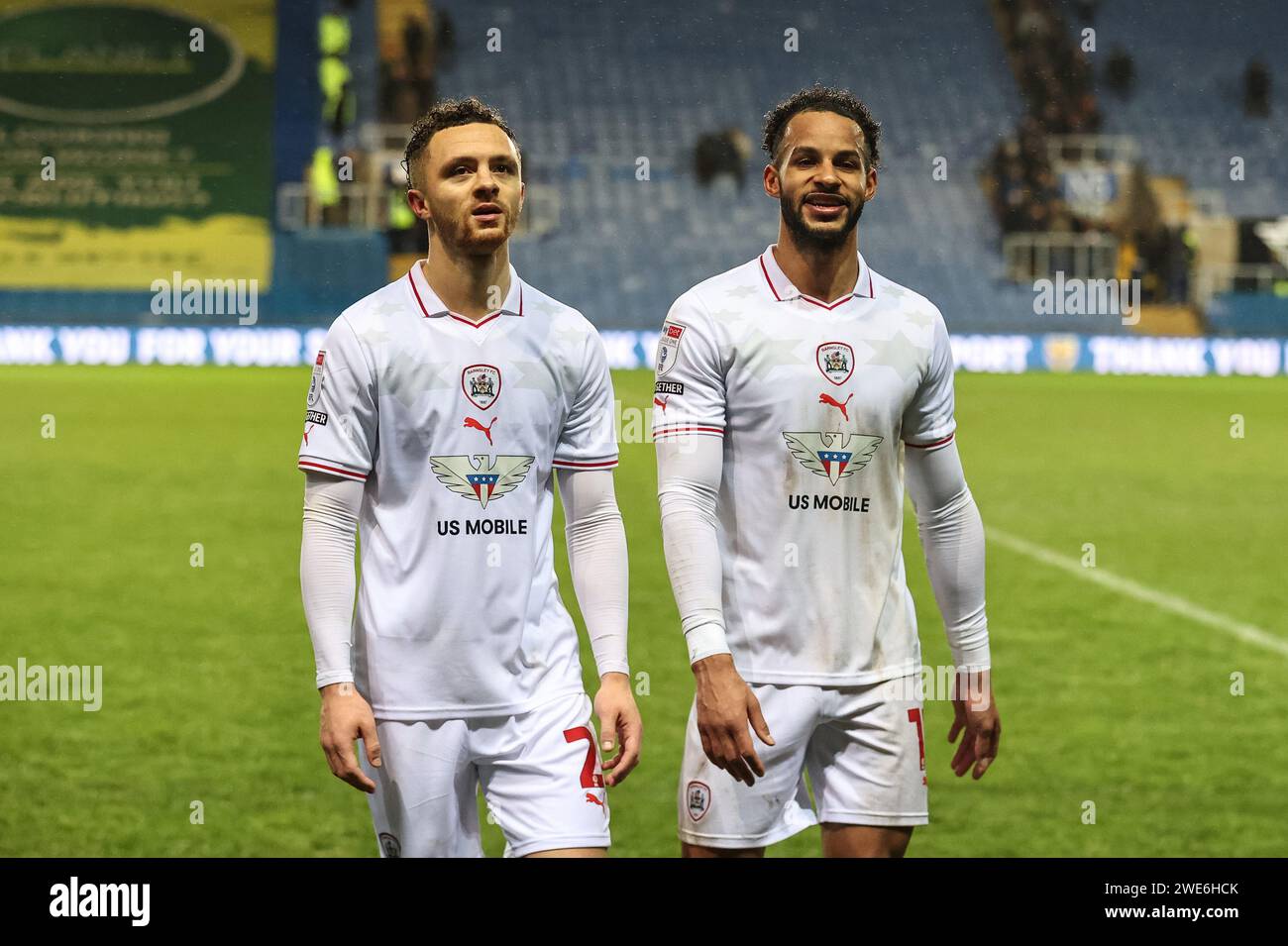 Oxford, UK. 23rd Jan, 2024. Jordan Williams of Barnsley and Barry ...