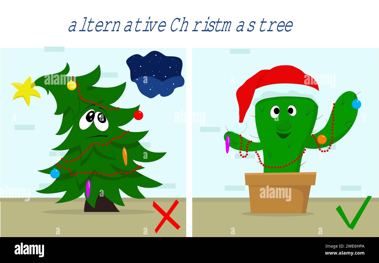 Cartoon unhappy tree hi-res stock photography and images - Alamy