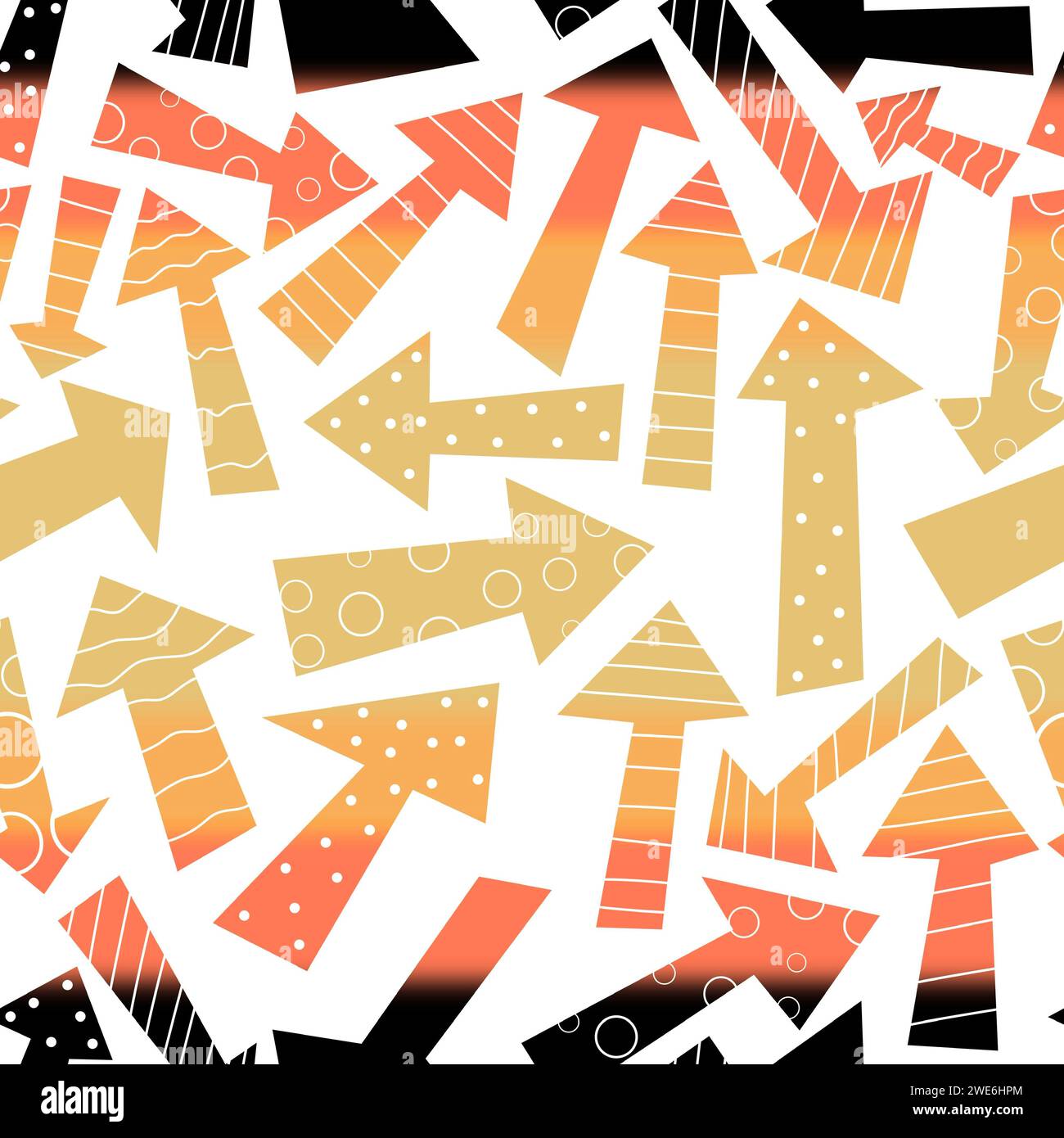 Abstract geometric seamless arrows pattern for fabrics and linens and ...