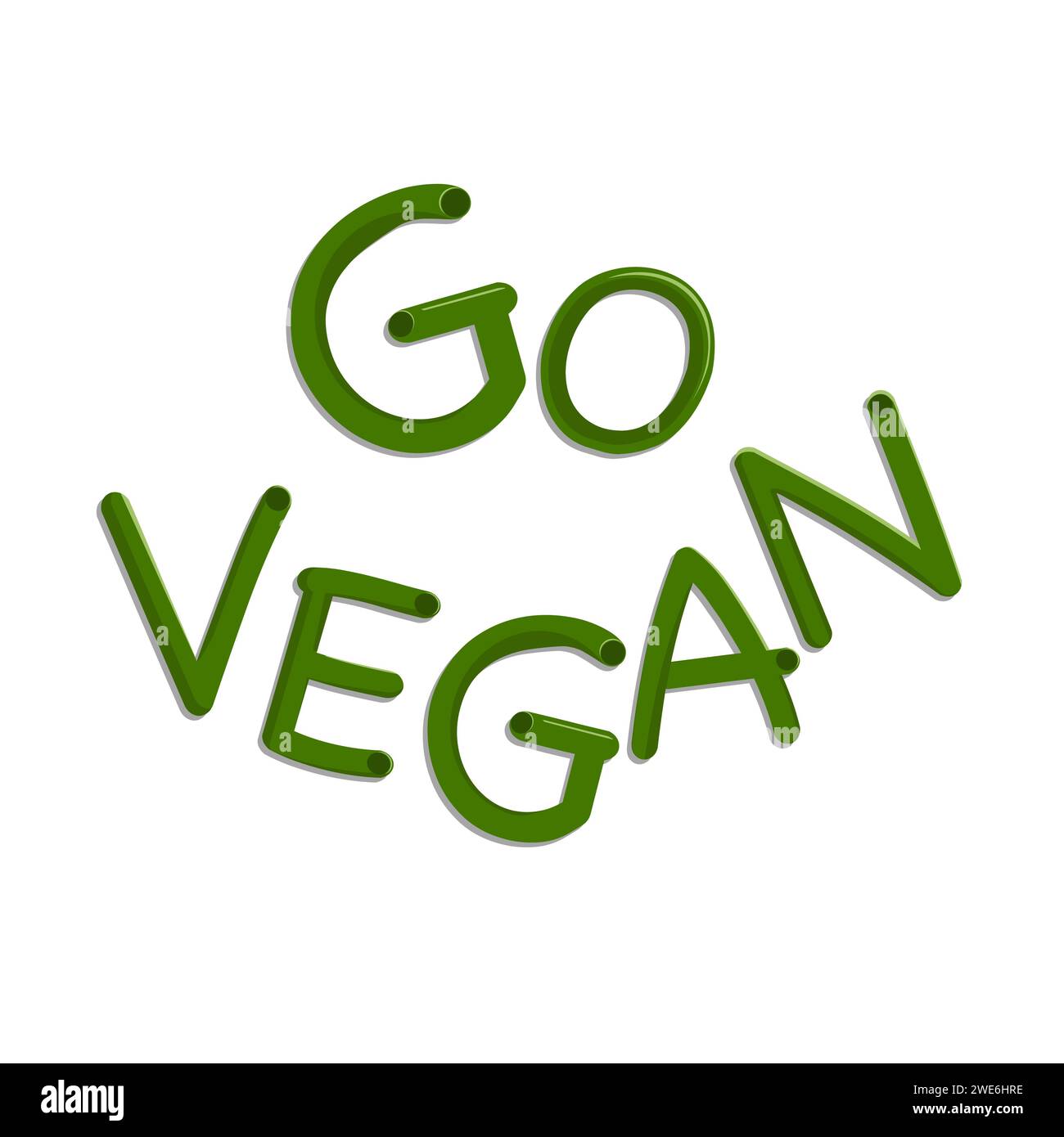 Vegan lettering Stock Vector Images - Alamy